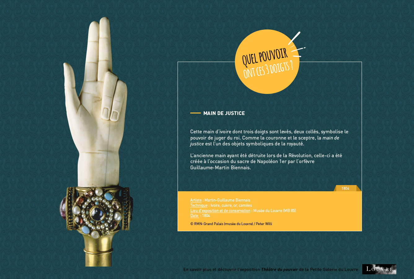 Partenariat avec le musée national du Louvre et la Petite Galerie