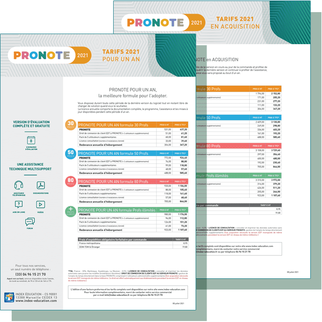 Documentations PRONOTE
